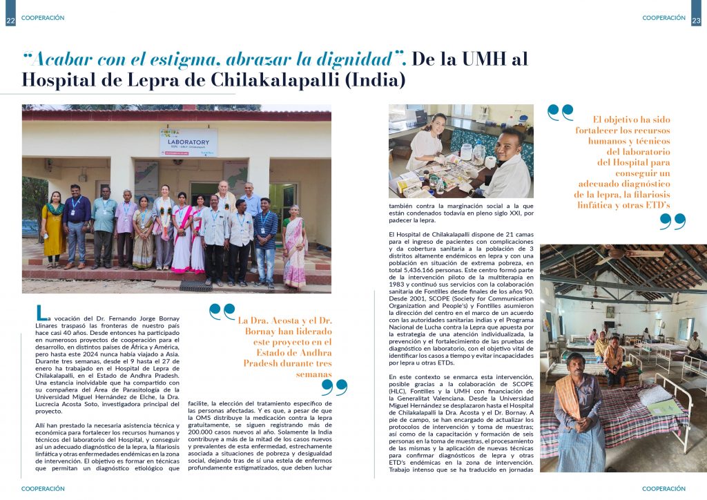 Estancia en el Hospital de Lepra de Chilakalapalli de los profesores ...